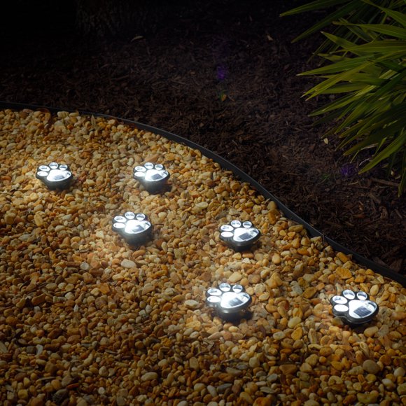 Paw Print Solar Lights