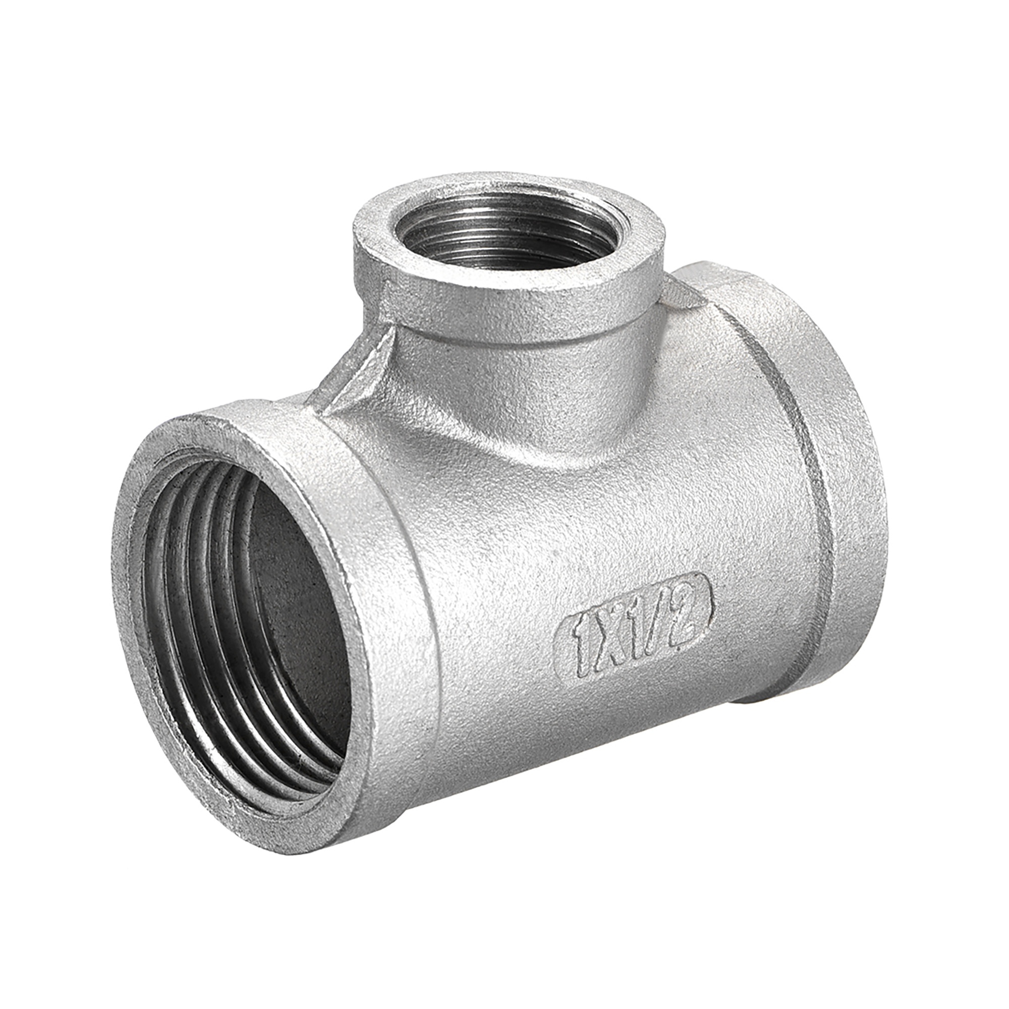 Stainless Steel 304 Cast Pipe Fitting 1 BSPT X 1 2 BSPT X 1 BSPT Female