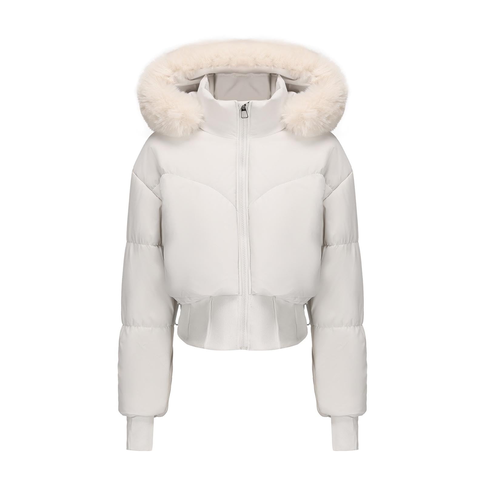 Click here for Amzcrzy Down Jacket Womens Solid Color Thumb Hole... prices