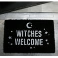 Witches Welcome Crescent Moon And Stars Coir Coconut Fiber Floor Mat ...
