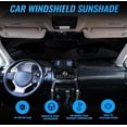 Car Windshield Sun Shade, 59x27.5in Foldable Automotive Sun Visor with ...