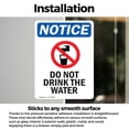(2 Pack) Do Not Drink The Water Sign - Walmart.com