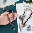 2Pcs 2 Color Alloy with PU Leather Bag Strap with Clasps for Wrist Bag ...