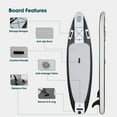10' Inflatable Stand up Paddle Board Extra Wide SUP with Adjustable ...