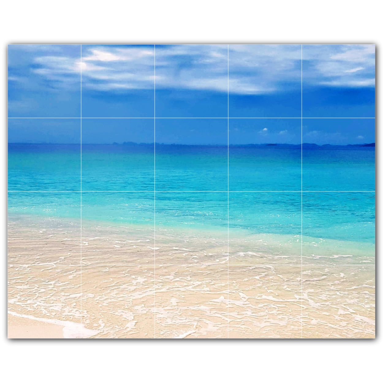 Picture-Tiles.com: Beach Ceramic Tile Wall Mural WAL500103-54XL. 60"W x ...