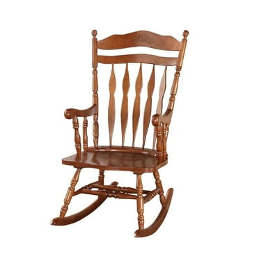 Wooden Rocking Chair, White - Walmart.com