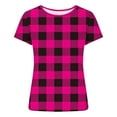 HongQid Crop Tops for Women Summer Trendy Tight Tshirts Tees Checkered ...