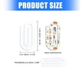10Pcs Flower Acrylic Paperclip Decorative Bookmarks Clamp Book Page ...