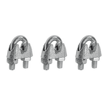 Laureola 3/32" Wire Rope Cable Clip, Wire Rope Clamp, Pack of 12 pcs ...