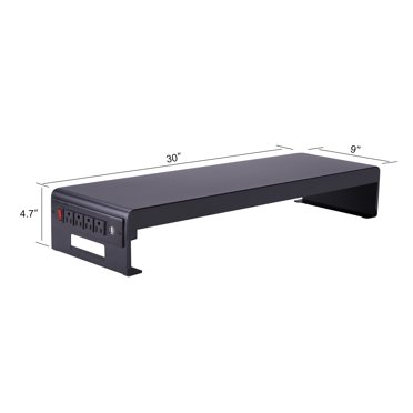 Rocelco 19" Portable Desk Riser, Height Adjustable Travel Standing Desk ...