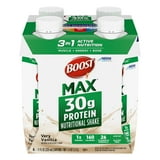 BOOST Max 30g High Protein Nutritional Drink Shakes, Very Vanilla, 11 ...