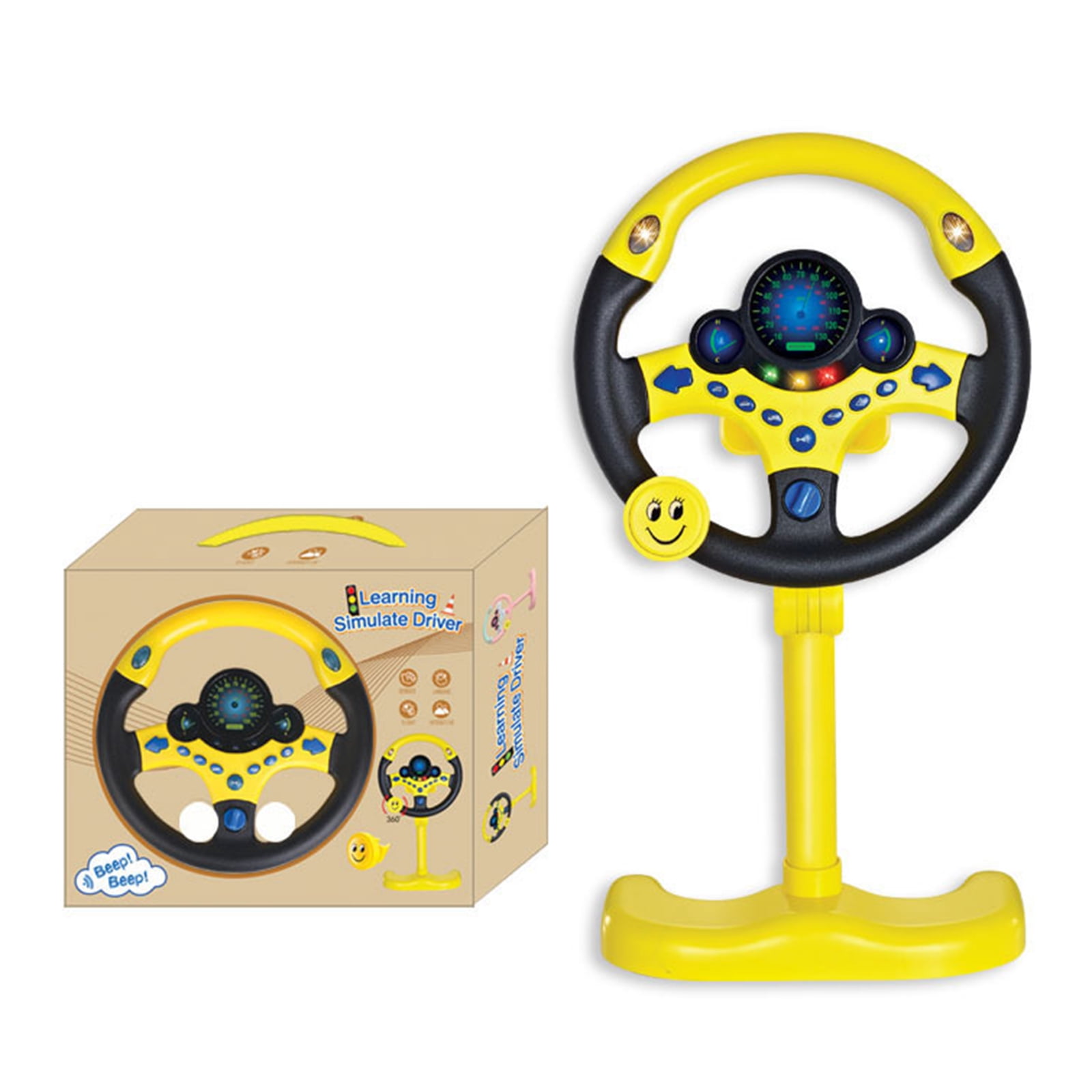 Electric Simulation Steering Wheel Toy with Sound Educational Children ...