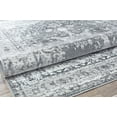 Freida FY40A Cloudy Grey Vintage Farmhouse Light Gray Area Rug, 2'6"x8 ...