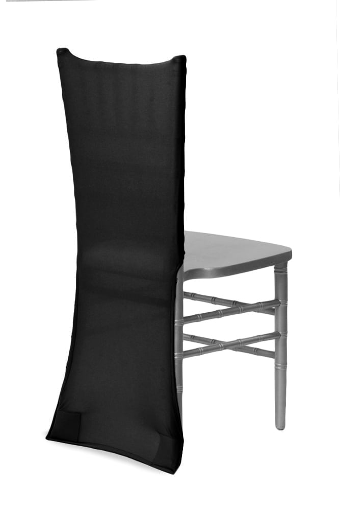 Spandex Chiavari Chair Back Cover - Black - Walmart.com
