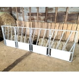 4 Pack of Aluminum 30" Long by 40" Tall Sheep & Goat Slant Bar Feeding ...