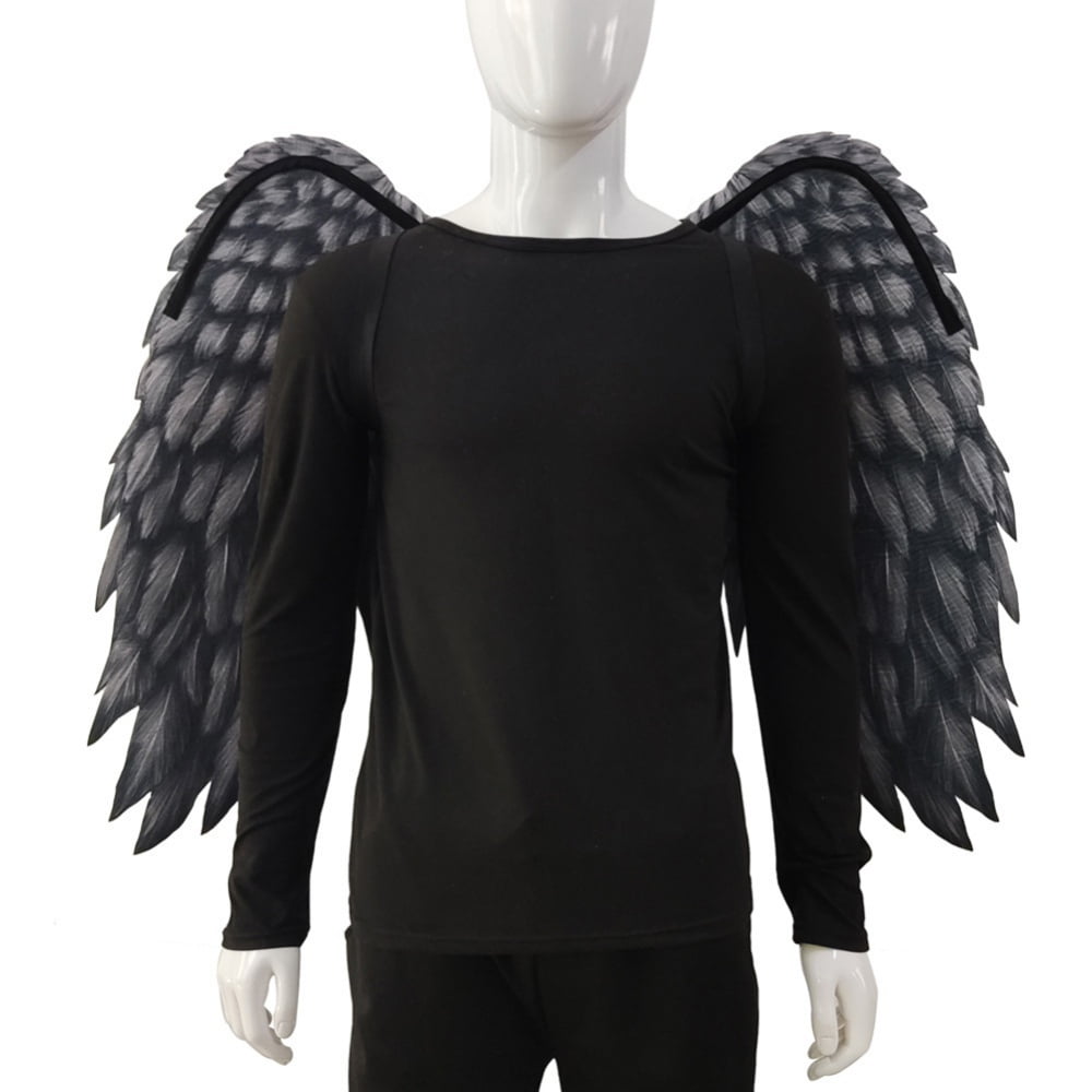 White And Black Angel Wings