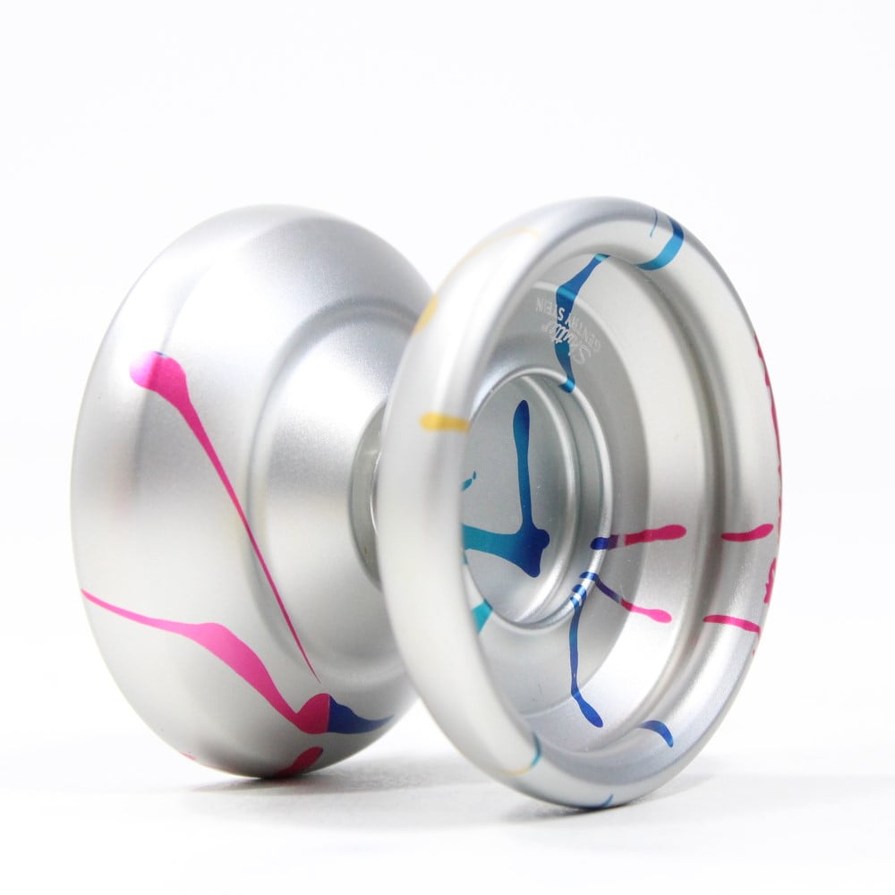 YoYoFactory Shutter Yo-Yo (Silver Rainbow - Small Logo) - Walmart.com