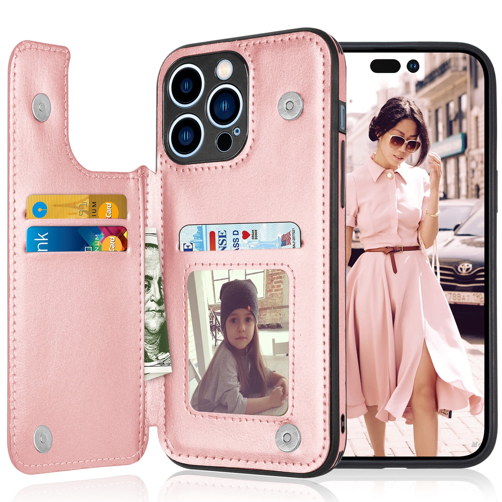 Tiflook Wallet Case For iPhone 14 Plus (6.7 inch) 2022 Minimalist PU ...