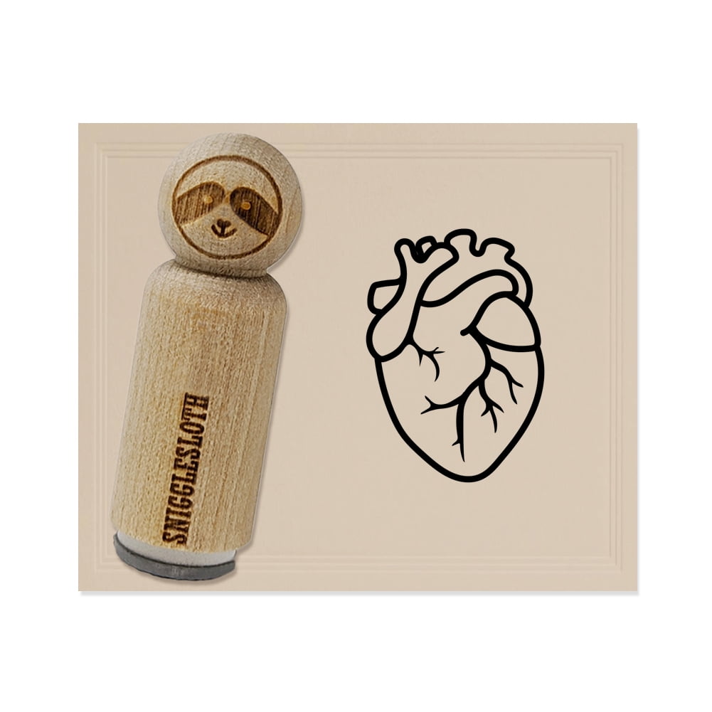 Realistic Human Heart Rubber Stamp for Scrapbooking Crafting Stamping ...