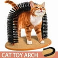 Cat Toy Arch Self Groome Pamper Feline with A Massage Grooming Rubbing ...