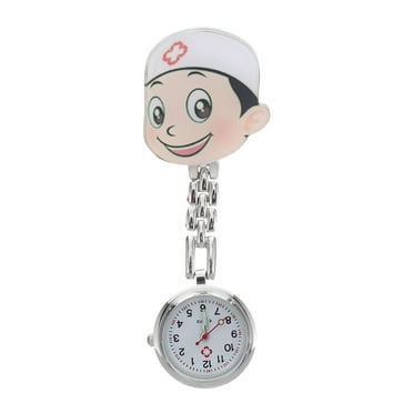 HAOAN Lapel Nurse Watch, Retractable Nurse Pocket Watches Clip-on ...