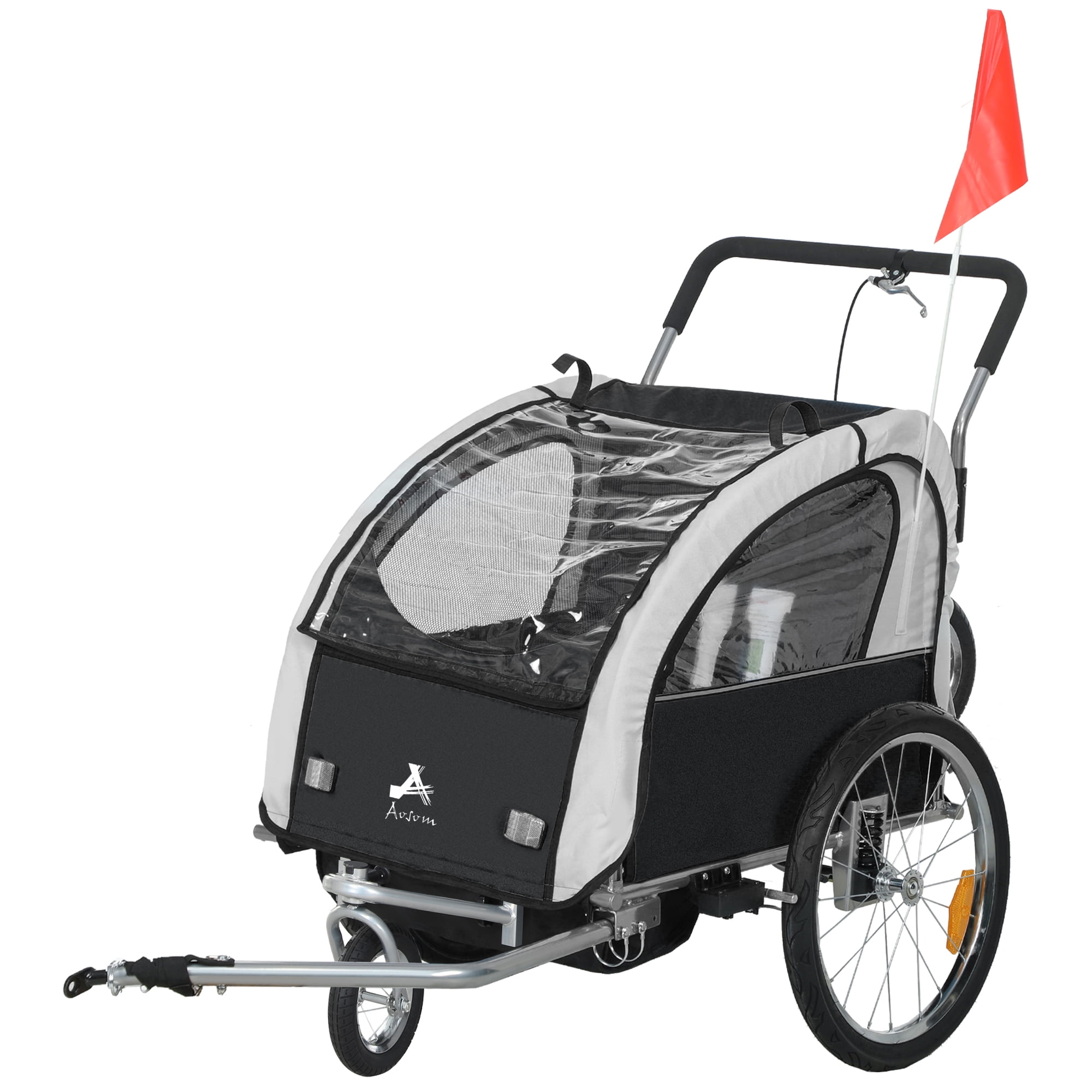 Click here for Aosom 2-In-1 Bike Trailer For Kids  Foldable Baby... prices