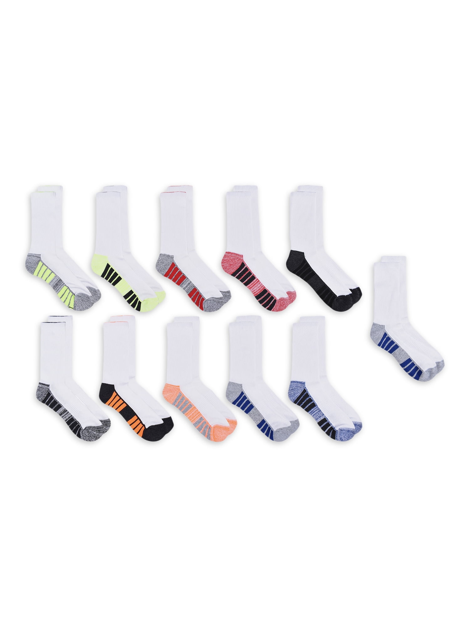 Athletic Works Boys Socks, 11-Pack, Sizes S to L - Walmart.com