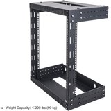 Sound Town 2-Post 12U Wall-Mount Open Frame Server and Network ...