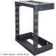 Sound Town 2-Post 12U Wall-Mount Open Frame Server and Network ...