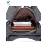 Deago Fashion Women's Large Multi-Pocket Canvas Handbag with Handles ...