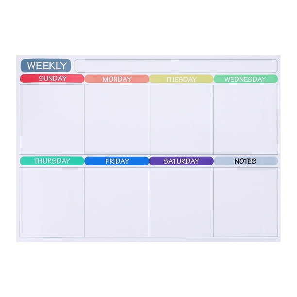 Planner Calendar Magnetic Dry Weekly Erase Fridge Board Magnet Schedule ...