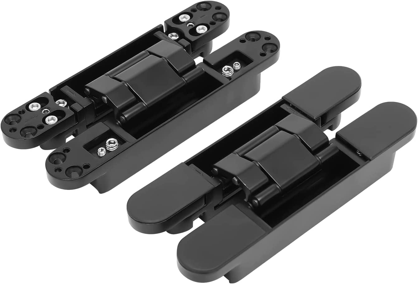 Miumaeov 7inch Invisible Door Hinges Zinc Alloy Hidden Hinges Concealed ...