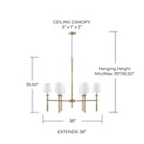Capital Lighting Tulum - 6 Light Chandelier, Dining Room & Foyer ...