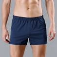 HEVIRGO Soutong Sollid Color Men Underpants Side Pockets Comfy Elastic ...