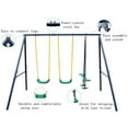 Heavy Duty Metal Swing Sets for Backyard | Outdoor Swing for Kids Ages ...
