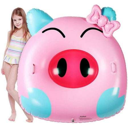Pool Lounger Chair, PVC Inflatable Water Floating Row Children's Cute ...