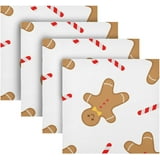 GZHJMY Gingerbread Man Cloth Napkins Set of 1, Reusable Washable ...