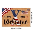 250th Anniversary Patriotic Welcome Doormat 40x60cm A-Z Letter Initial ...