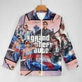 Grand Theft Auto Game Fashion Jacket Mens Windbreaker Coat Lightweight ...