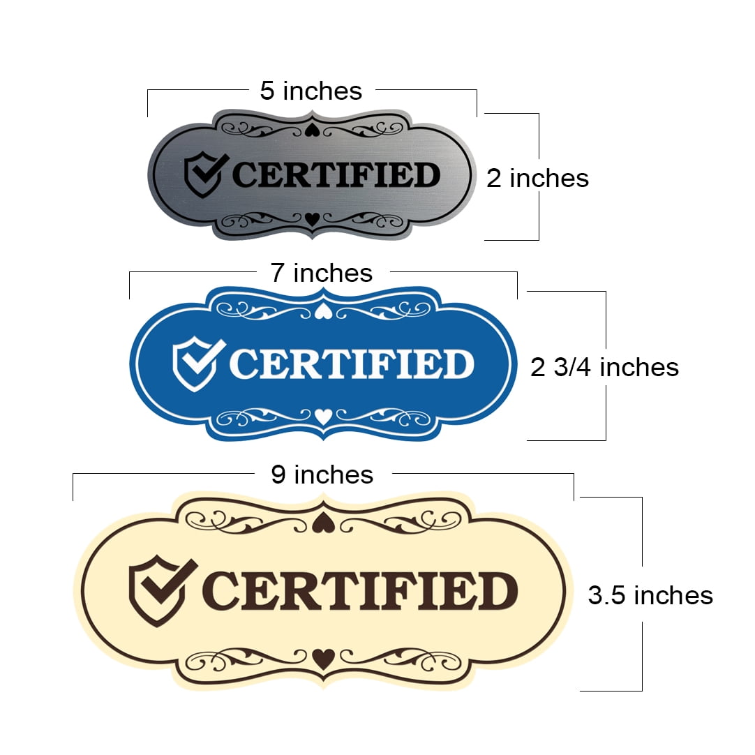 Certified Sign Blue