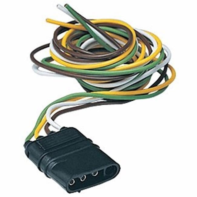 4-Wire Flat Trailer Connector for Trailer End - Walmart.com