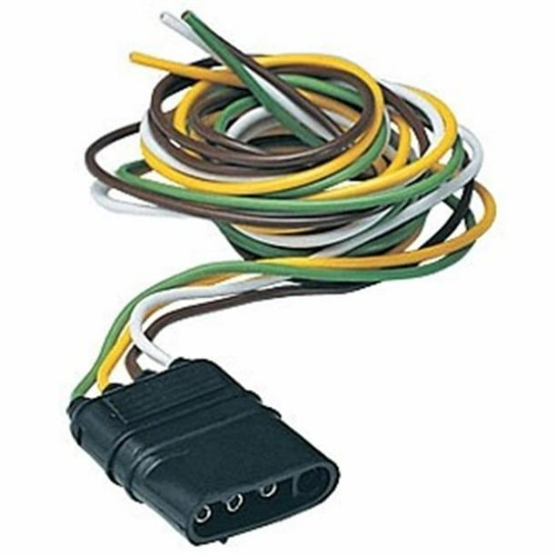 4-Wire Flat Trailer Connector for Trailer End - Walmart.com - Walmart.com