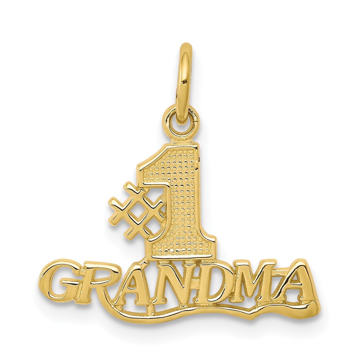 Click here for Saris And Things 10k Yellow Gold #1 Grandma Charm... prices