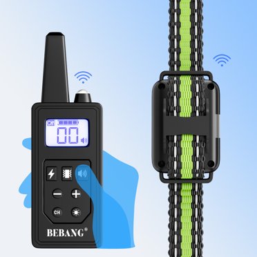 Petrainer PET998DBB2 100% Waterproof Dog Shock Collar with Remote Dog Training Collar with Beep ...