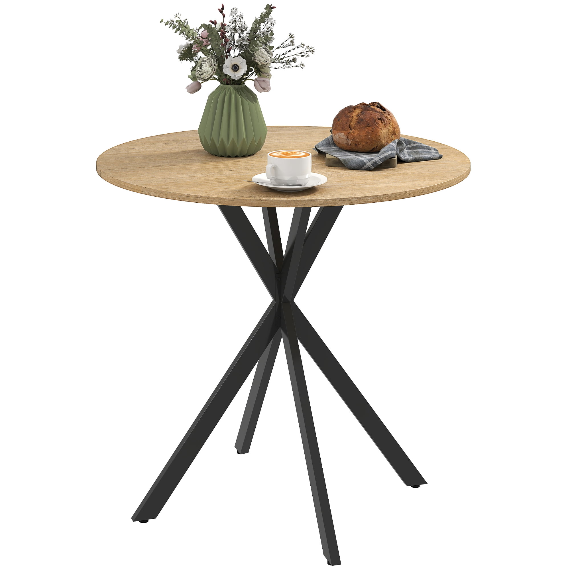 Click here for Homcom Round Dining Table  Industrial Kitchen Tabl... prices