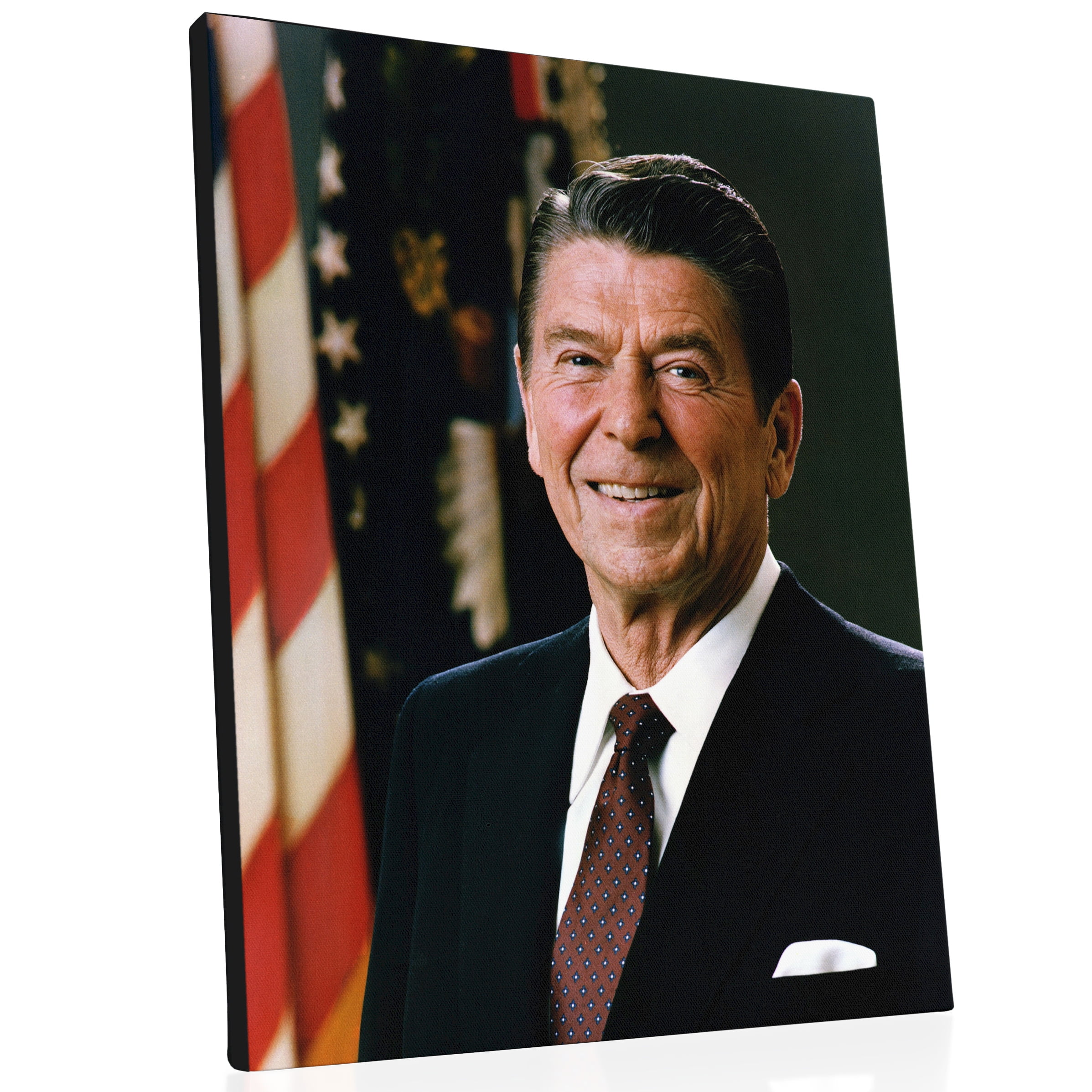 Official Portrait of President Ronald Reagan (#9) 16"x20" Stretched ...
