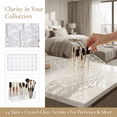 Rollerball Perfume Organizer, 24 Spaces Clear Acrylic Perfume Storage ...