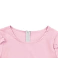 PYGNJK Girls Short Sleeve Dress Ruffle Trim Crew Neck Loose Fit Casual ...