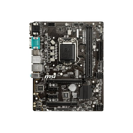 MSI H410M PRO-C - Motherboard - micro ATX - LGA1200 Socket - H410 ...