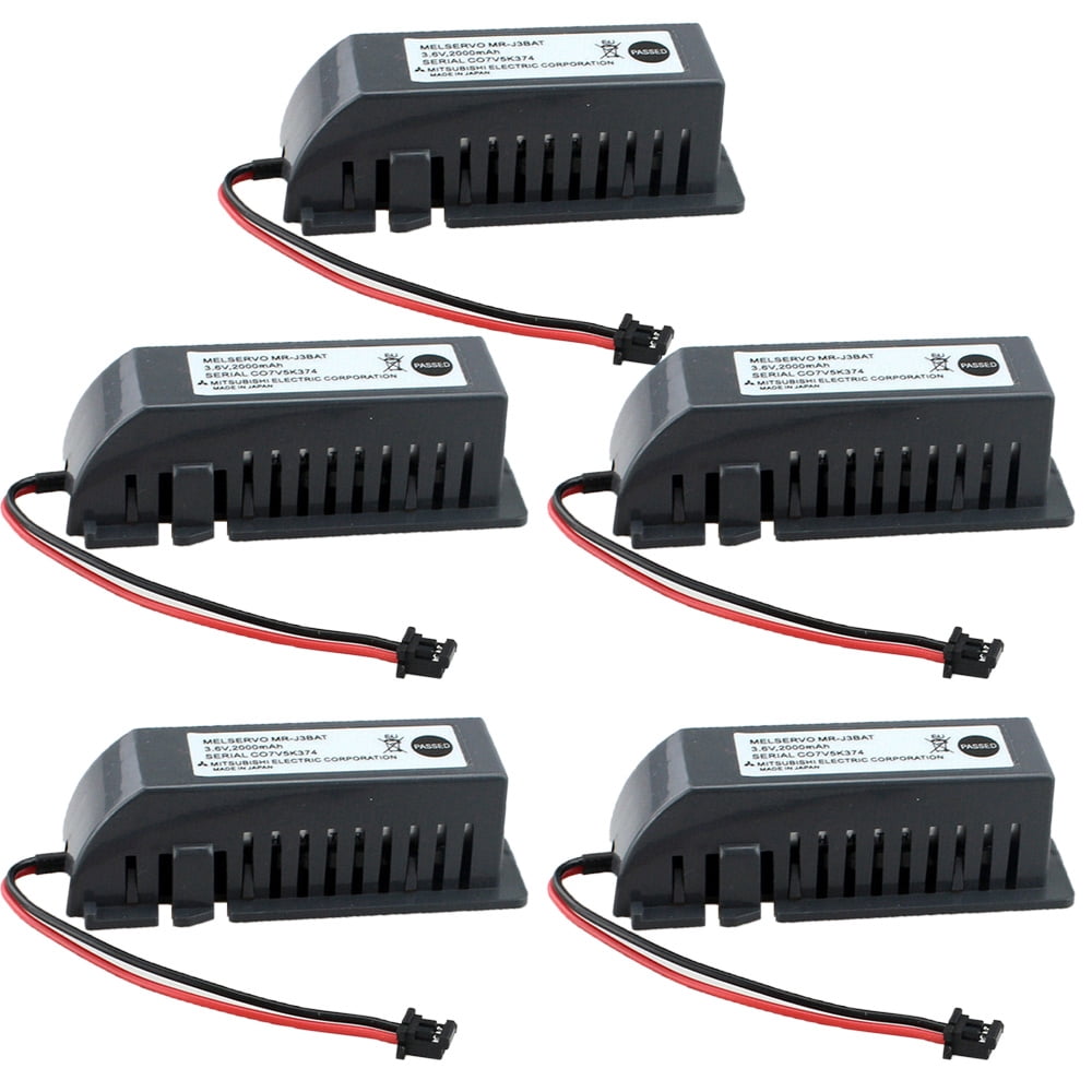 5-Pack 3.6V MR-J3BAT 2000mAh ER6VC119A/B PLC CNC Battery for ER6VC119A ...